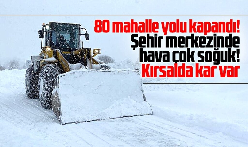 Samsun'da yüksek kesimlerde kar var! 80 mahalle yolu kapandı! - SAMSUN ...