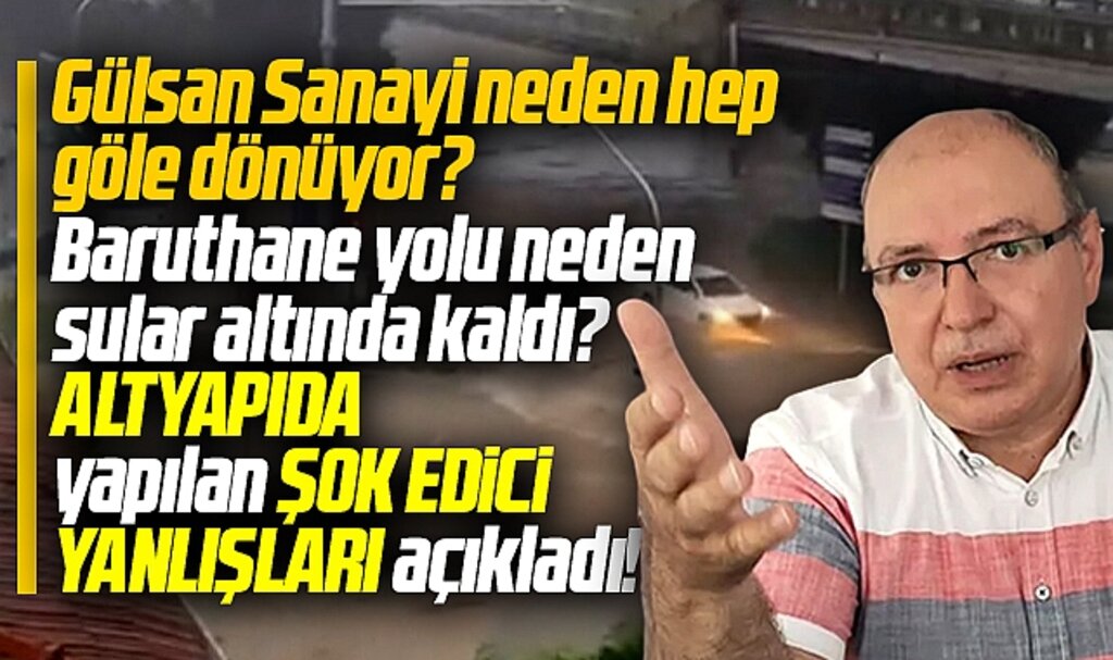 Samsun'da altyapıda yapılan şok edici yanlışları İnşaat Mühendisi Murat ...
